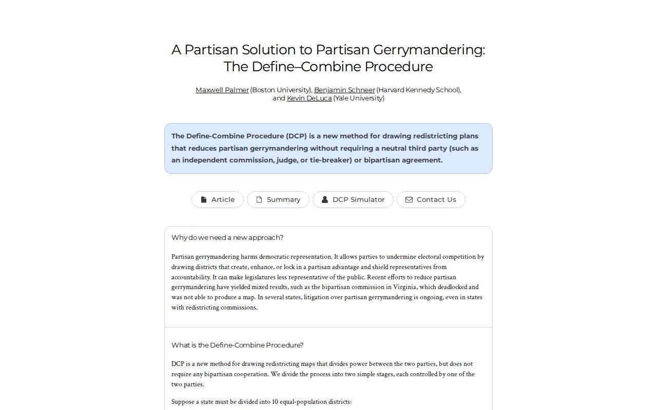 The Define-Combine Procedure